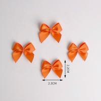 China Underwear Decoration 22*23mm Satin Ribbon Bows with Pre-made Design for sale