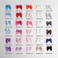 China Underwear Decoration 22*23mm Satin Ribbon Bows with Pre-made Design for sale