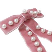 China Elegant Velvet Ribbon Hair Bow for Girls Customized Korean Women's Hair Decoration for sale