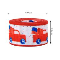China Custom Printed Polyester Patriotic National Day Ribbons for American Independence Day for sale