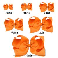 China Custom 8 Inch Children Hair Grips Ribbon Hair Bow with Clip and Efficiency for sale