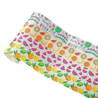 China 1.5 Inch Custom Made Grosgrain Ribbon Featuring Summer Watermelon Banana Fruits Print for sale