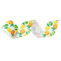 China 1.5 Inch Custom Made Grosgrain Ribbon Featuring Summer Watermelon Banana Fruits Print for sale