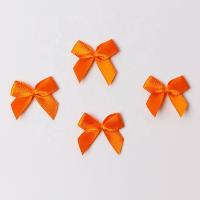 China 22*23MM Solid Color Pre Made Satin Ribbon Gift Bows for Garment Accessories for sale