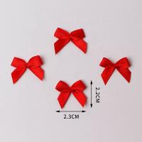 China 22*23MM Solid Color Pre Made Satin Ribbon Gift Bows for Garment Accessories for sale