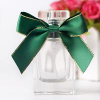 China Customized Mini Packaging Bow with Handmade Gold Wired Satin Ribbon Handmade for sale