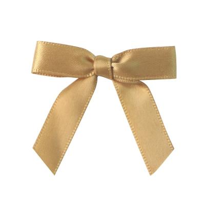 China Gift Packaging Pre-Made Self-Adhesive Ribbon Bows with Custom Satin Ribbon for sale