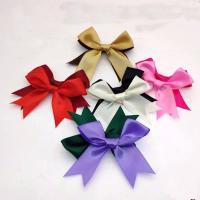 China Free Sample Handmade Satin Ribbon Bow for Gift Packing and Bottle Decoration for sale