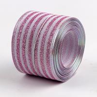 China Glitter Jute Wired Burlap Christmas Ribbon with Wire Sustainable and Versatile Design for sale