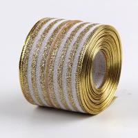 China Glitter Jute Wired Burlap Christmas Ribbon with Wire Sustainable and Versatile Design for sale