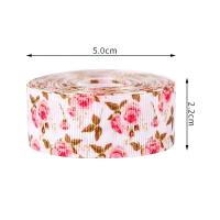 China Grosgrain Printed Ribbons MSD 22mm Wide 7/8 Inch Heat Transfer Customized Flower Design for sale