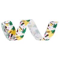 China Grosgrain Printed Ribbons MSD 22mm Wide 7/8 Inch Heat Transfer Customized Flower Design for sale