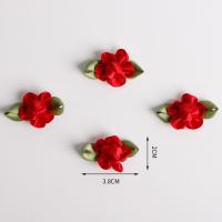 China Custom Fabric Type Satin Ribbon Mini Bows for Garment and Underwear 38mm*20mm Custom for sale
