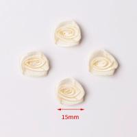 China 15*15mm Mini Satin Ribbon Bow Handmade Rose Support 7 Days Sample Order Lead Time for sale