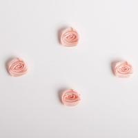 China 15*15mm Mini Satin Ribbon Bow Handmade Rose Support 7 Days Sample Order Lead Time for sale
