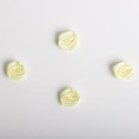 China 15*15mm Mini Satin Ribbon Bow Handmade Rose Support 7 Days Sample Order Lead Time for sale