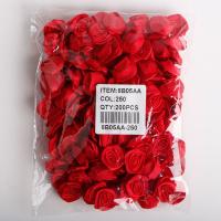 China 15*15mm Mini Satin Ribbon Bow Handmade Rose Support 7 Days Sample Order Lead Time for sale