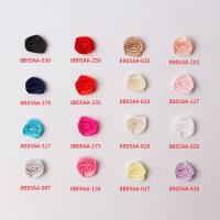 China 15*15mm Mini Satin Ribbon Bow Handmade Rose Support 7 Days Sample Order Lead Time for sale