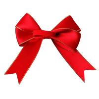 China Stretch Loop Satin Ribbon Bow for Perfume Bottle Neck in Red or Customized Performance for sale