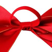 China Stretch Loop Satin Ribbon Bow for Perfume Bottle Neck in Red or Customized Performance for sale