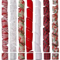 China Support 7 Days Sample Order Lead Time Christmas Tree Wired Ribbon with Wired Edge Burlap for sale