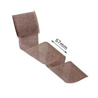 China Christmas Wrapping Ribbons MSD OEM 65mm Plaid Wired Ribbon for Decoration and Wrapping for sale