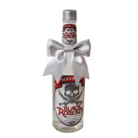 China MSD Self Adhesive Ribbon Bow for Wine Bottles Customized Grey Polyester Satin for sale