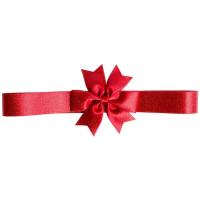 China Gold Edged Satin Ribbon Bow With Elastic Double Face Style for Gift Wrapping Supplies for sale