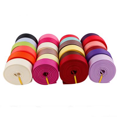 China Sustainable 32mm Grosgrain Ribbon Tape for Garment in Custom Size and Solid Color for sale