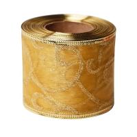 China 63mm Wide Christmas Decorated Ribbon Perfect for Gift Wrapping Occasion Christmas for sale
