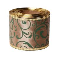 China 63mm Wide Christmas Decorated Ribbon Perfect for Gift Wrapping Occasion Christmas for sale