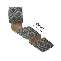 China Tree Patterned 65mm Wired Fabric Christmas Ribbon for Party Decoration OEM ODM Support for sale