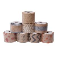 China DIY Craft Wired Ribbon 2.5inch or Customized Width Happy Holidays Design Made by MSD for sale