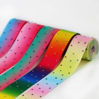 China Create Stunning Decorations with Grosgrain Ribbon Rhinestone Ribbon 25mm 38mm 5 Yards for sale
