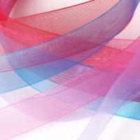 China 1-1/2 inch Pattern SOLID COLOR Polyester Organza Ribbon for Making Flowers 200 Yards for sale
