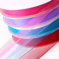 China 1-1/2 inch Pattern SOLID COLOR Polyester Organza Ribbon for Making Flowers 200 Yards for sale