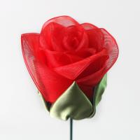 China 1-1/2 inch Pattern SOLID COLOR Polyester Organza Ribbon for Making Flowers 200 Yards for sale