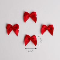 China Support Customized 196 Colors Stock Satin Ribbon Pre-Made Bows for Handmade Lingerie for sale