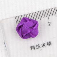 China Garment Decoration Mini Satin Ribbon Bow with Solid Color and 100% Polyester Material for sale