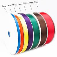 China 50mm 2 Inch Double Faced Silk Satin Ribbon in Solid Color Pattern for Washable Fabric for sale