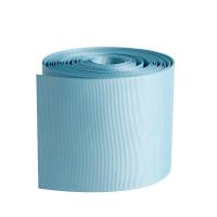 China 3 Inch Wide Custom Grosgrain Ribbon Blue Color for Making Bows Fabric Type Grosgrain for sale
