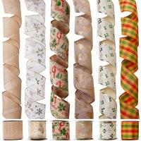 China 2-1/2 inch Wired Edge Organza Ribbon for Christmas Wreath Decoration OEM Customized for sale