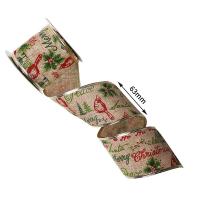 China 2-1/2 inch Wired Edge Organza Ribbon for Christmas Wreath Decoration OEM Customized for sale