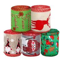 China Customized Support for DIY Craft Decoration 2022 Design Wired Edge Burlap Ribbon for sale