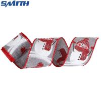 China Customized Support for DIY Craft Decoration 2022 Design Wired Edge Burlap Ribbon for sale
