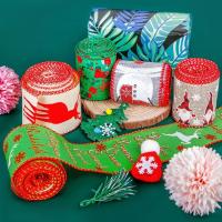 China Customized Support for DIY Craft Decoration 2022 Design Wired Edge Burlap Ribbon for sale