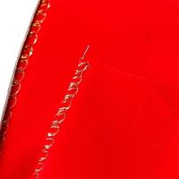 China Velvet Wired Ribbons Gold Trim Wire-Edge Ribbon for Xmas Single Face Style 2.5 Inches for sale