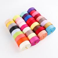 China Double Face Style Orange Grosgrain Ribbon 28mm by the Yard with Grade 4 Color Fastness for sale