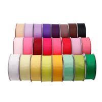 China Double Face Style Orange Grosgrain Ribbon 28mm by the Yard with Grade 4 Color Fastness for sale