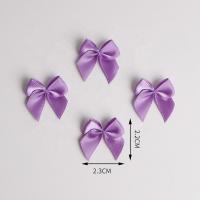 China Underwear Decoration 22*23mm Satin Ribbon Bows with Pre-made Design for sale